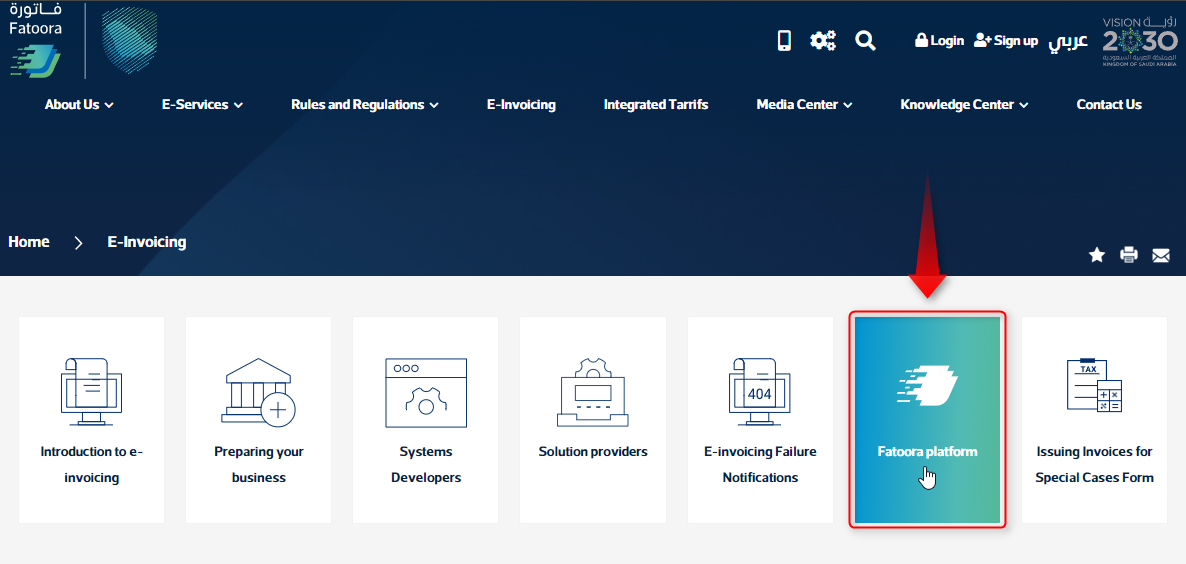 Fatoora Platform Access for Taxpayers Explained - T2G | tax2gov